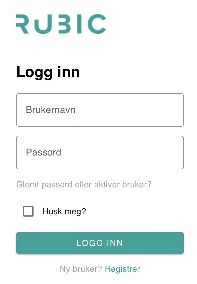 Hvordan aktivere bruker for innlogging i Connect – Rubic AS Kundesenter